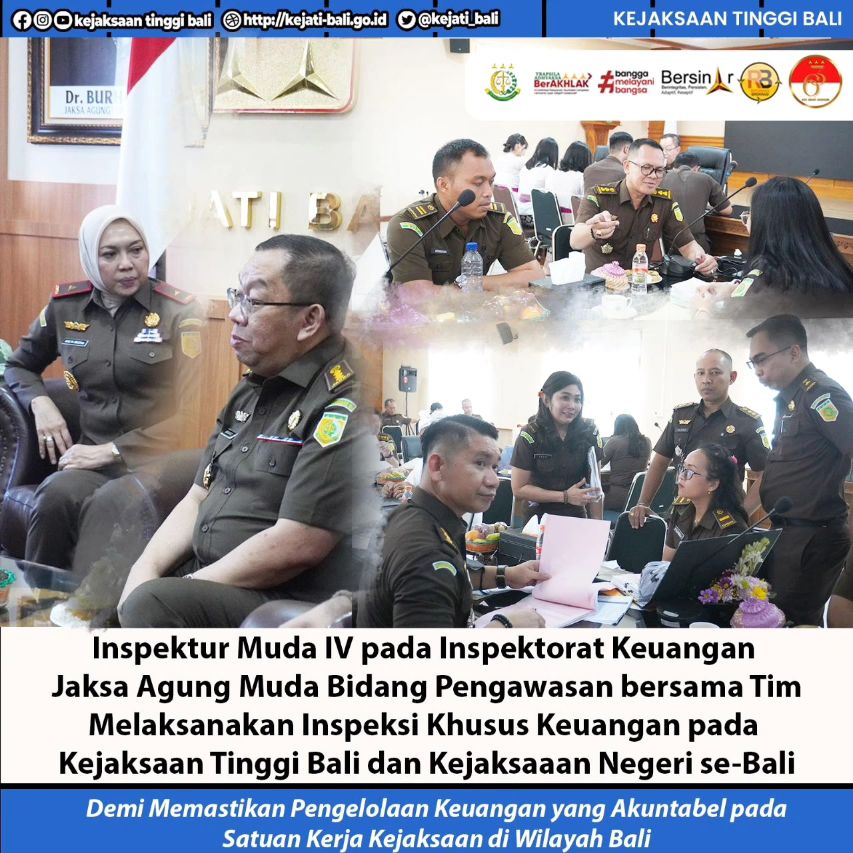Inspektur Muda IV pada Inspektorat Keuangan Jaksa Agung Muda Bidang ...