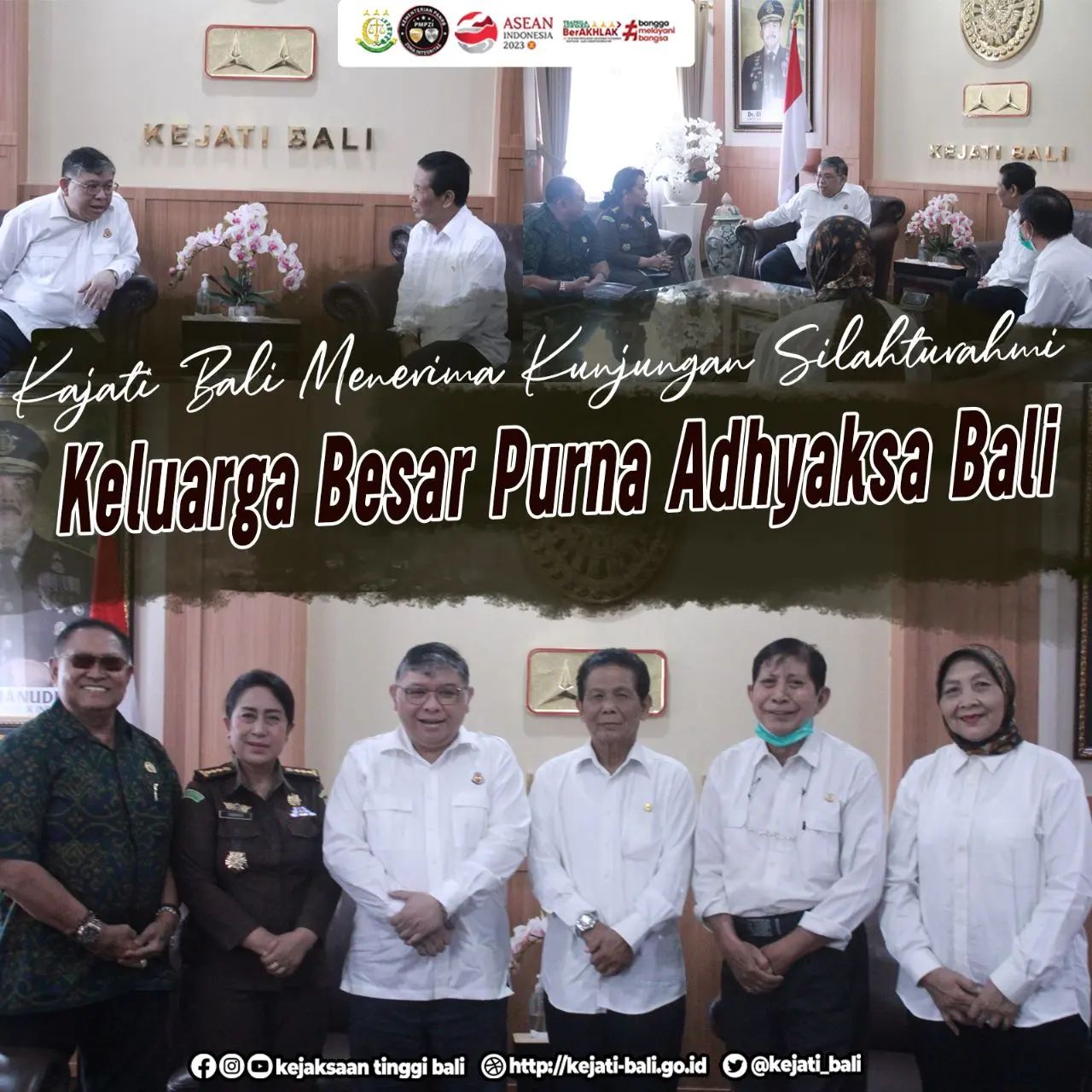 Kajati Bali Menerima Kunjungan Silahturahmi Keluarga Besar Purna ...