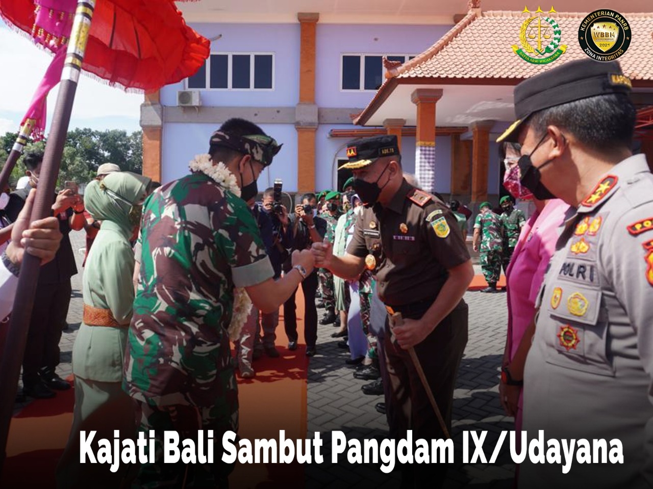 Kajati Bali Sambut Pangdam IX/Udayana | kejati-bali.kejaksaan.go.id