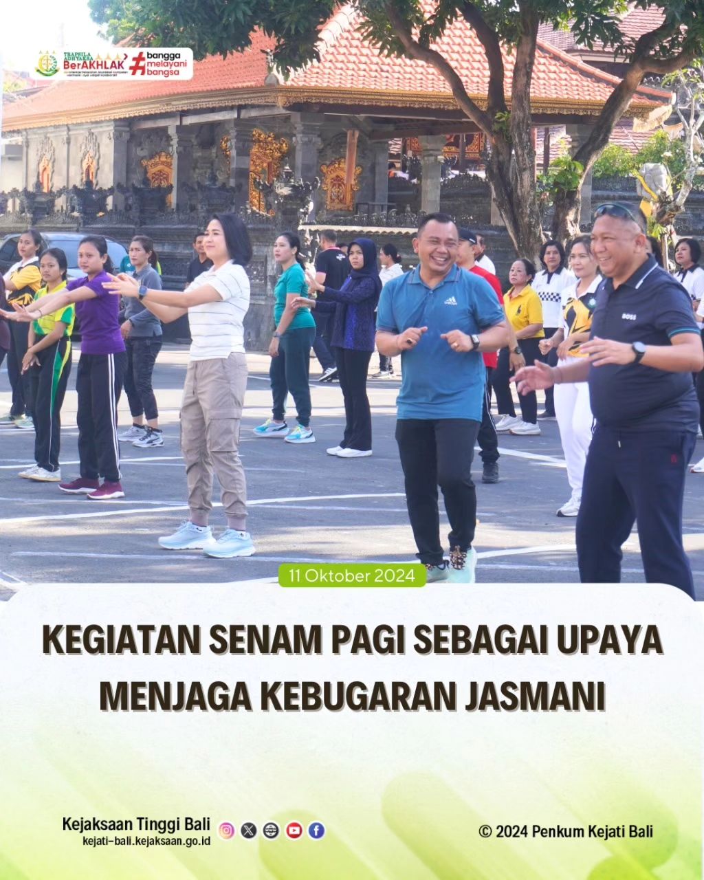 Kegiatan Senam Pagi sebagai Upaya Menjaga Kebugaran Jasmani | kejati ...
