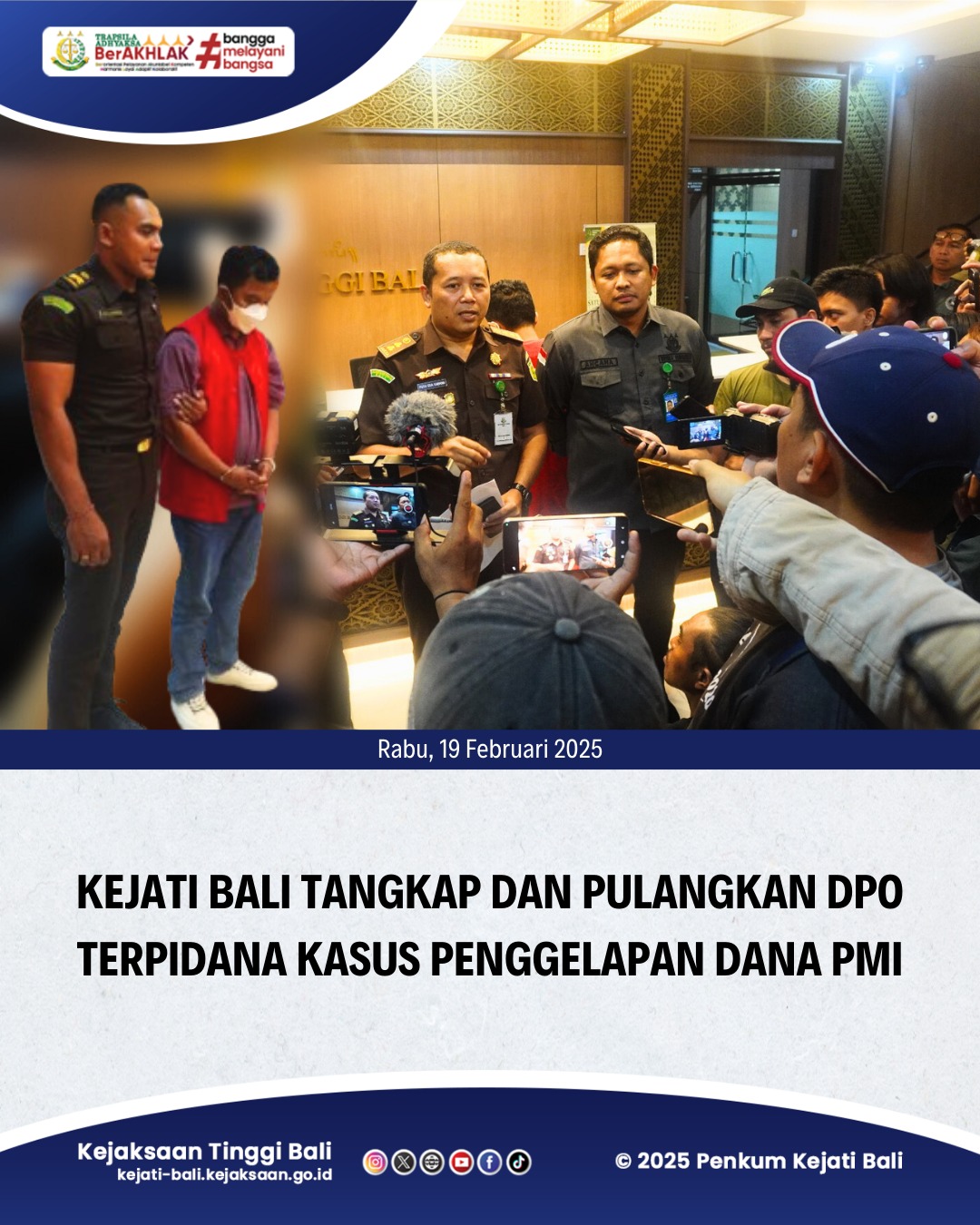 Kejati Bali Tangkap dan Pulangkan DPO Terpidana Kasus Penggelapan Dana ...