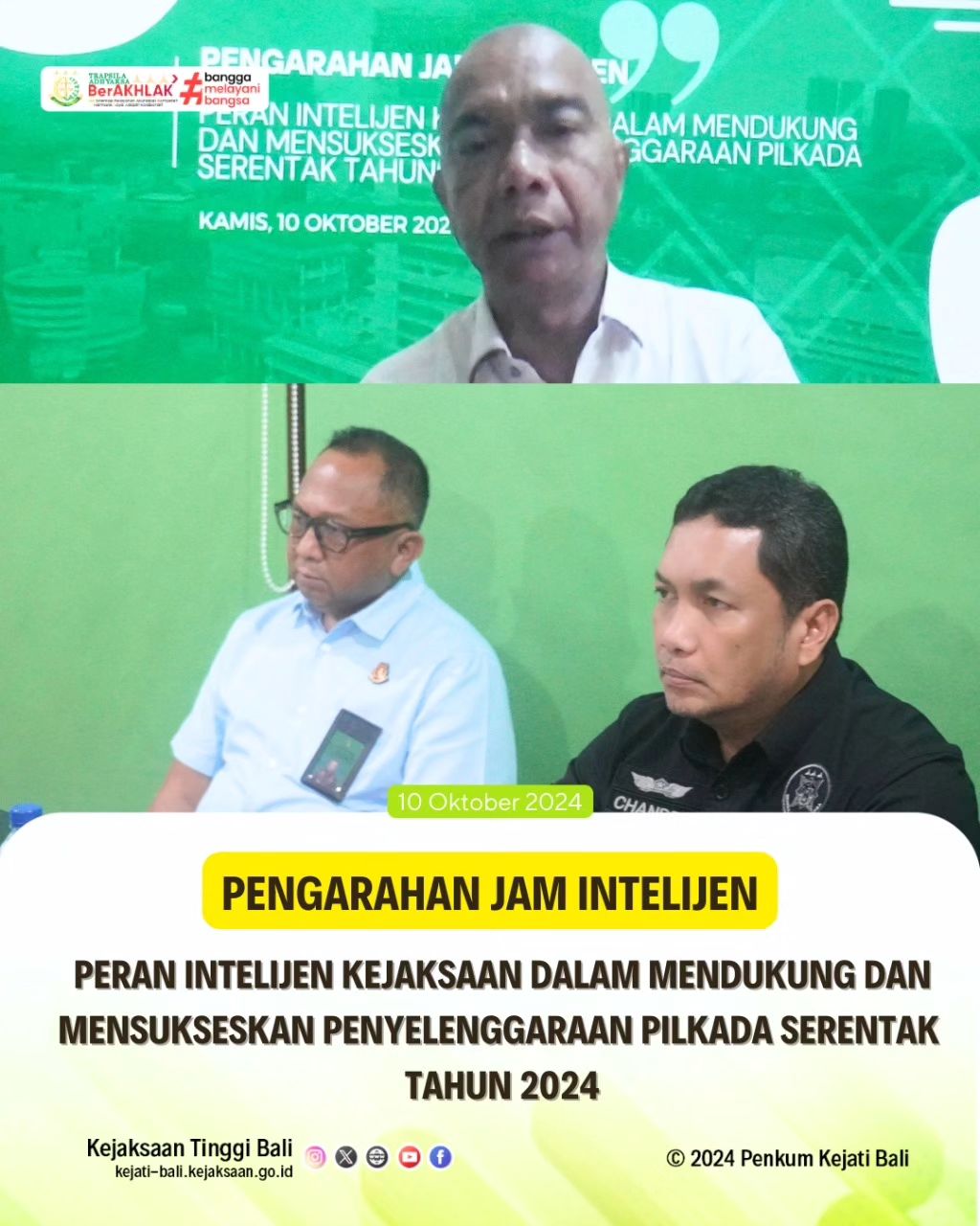 Pengarahan Jam Intelijen Peran Intelijen Kejaksaan dalam Mendukung dan Mensukseskan ...