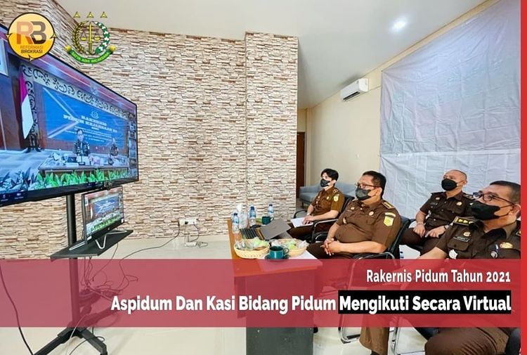 Rakernis Pidum Tahun 2021, Aspidum dan Kasi Bidang Pidum Kejati Bali ...