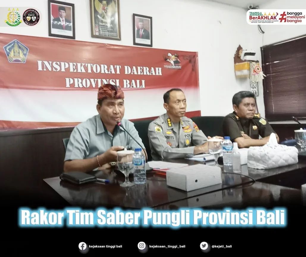 Rakor Tim Saber Pungli Provinsi Bali | kejati-bali.kejaksaan.go.id